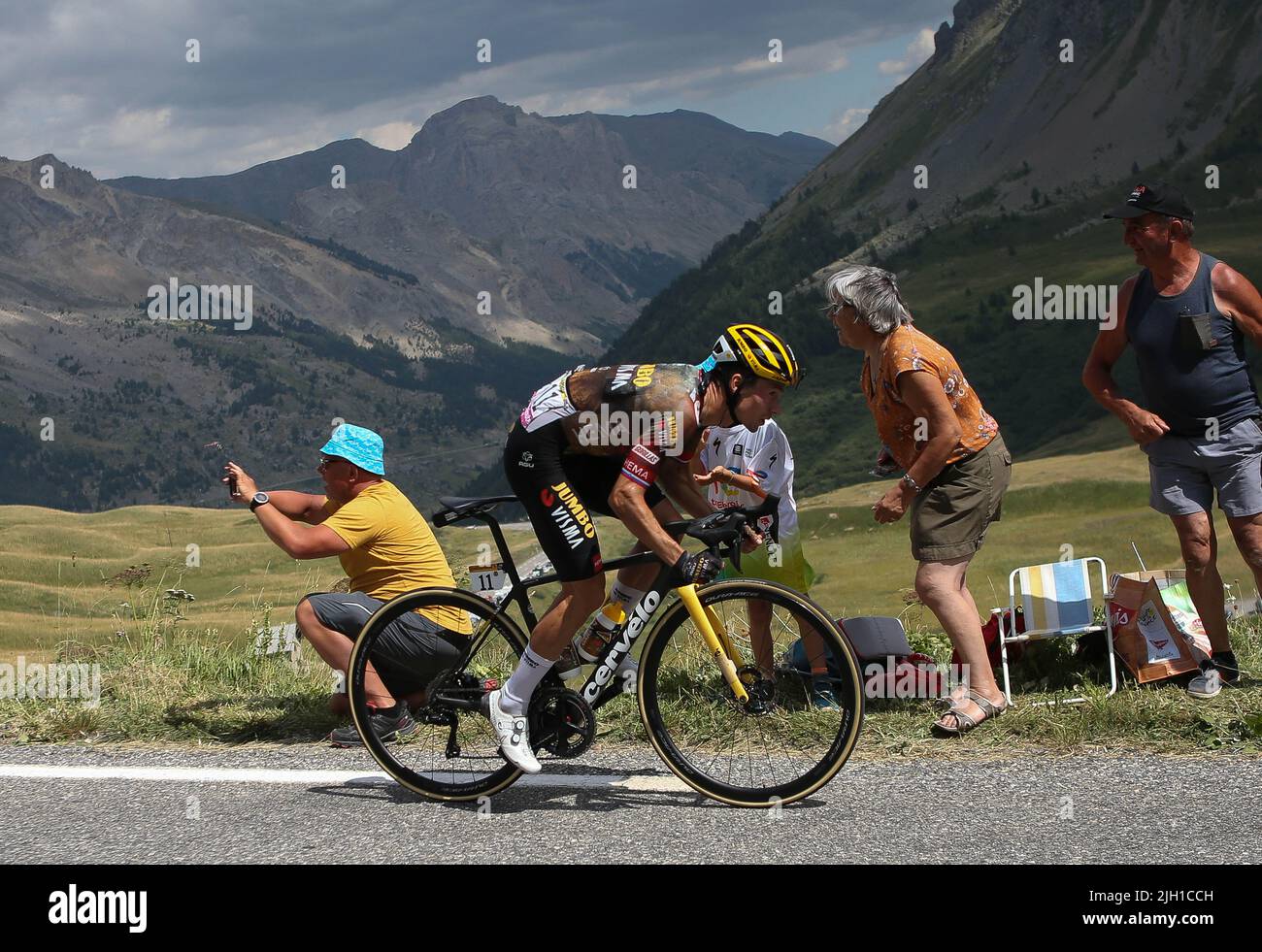 Primoz Roglic of Jumbo-Visma during the Tour de France 2022, cycling ...