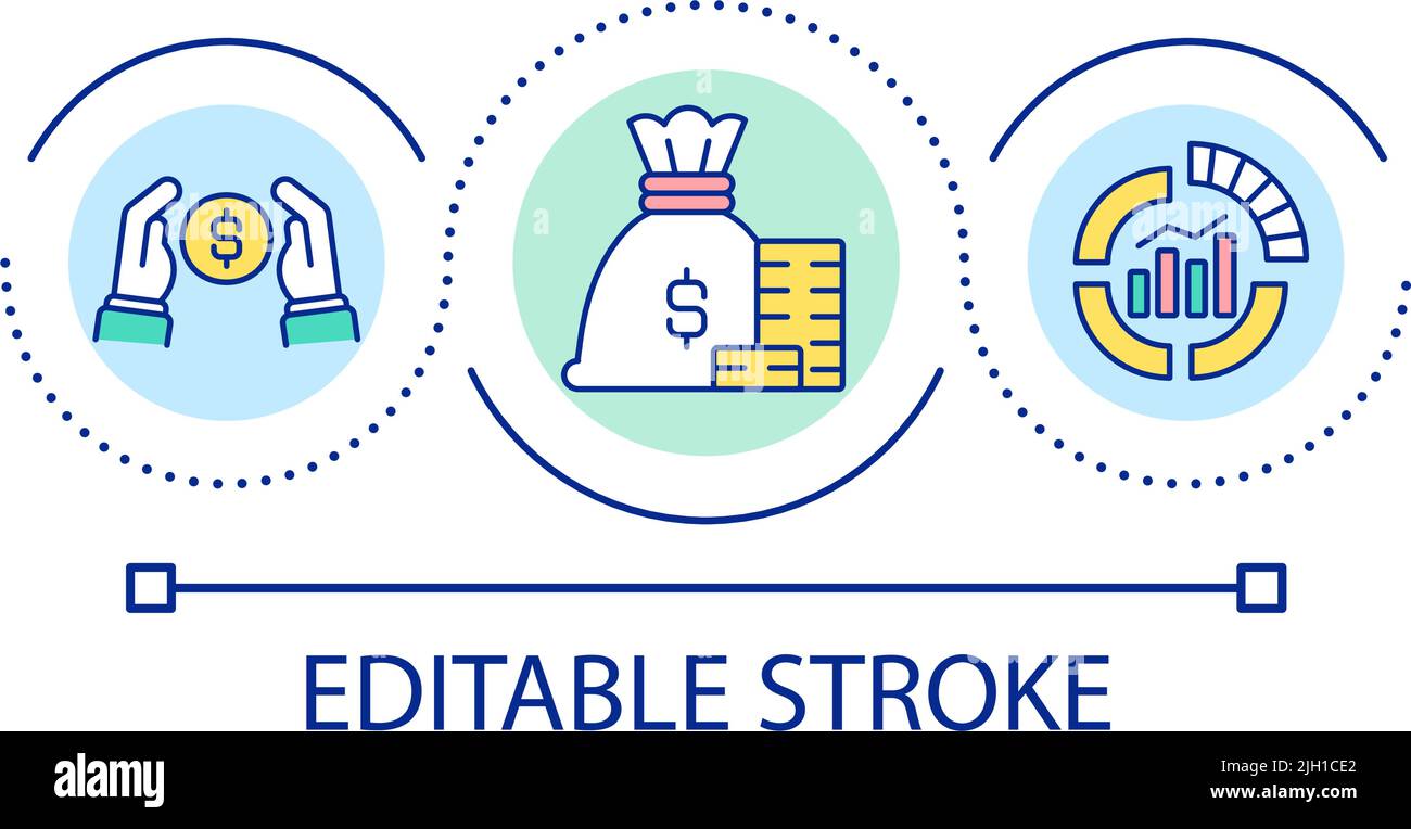 Financial forecasting loop concept icon Stock Vector Image & Art - Alamy