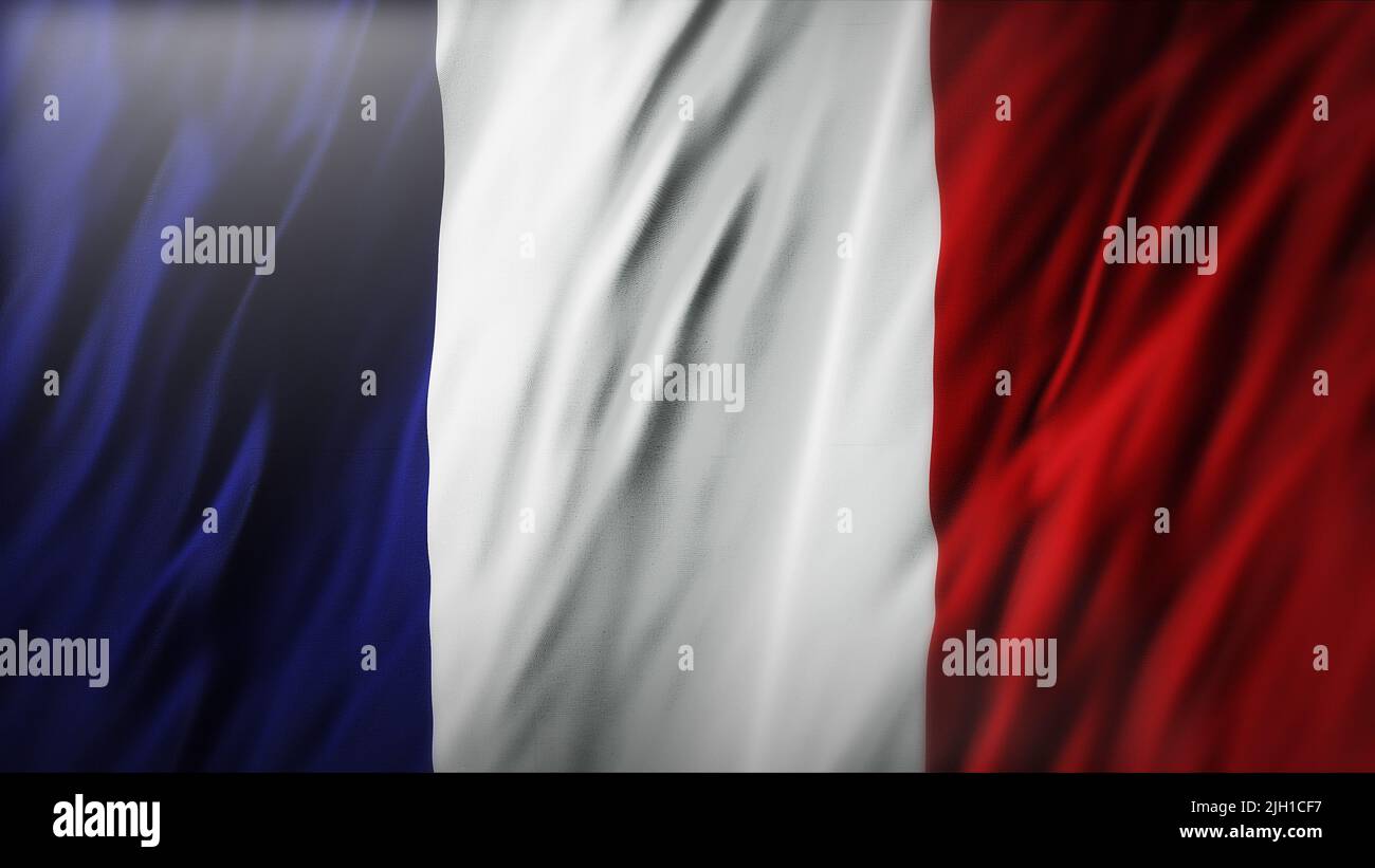 Flag france animation french 3d hi-res stock photography and images - Alamy