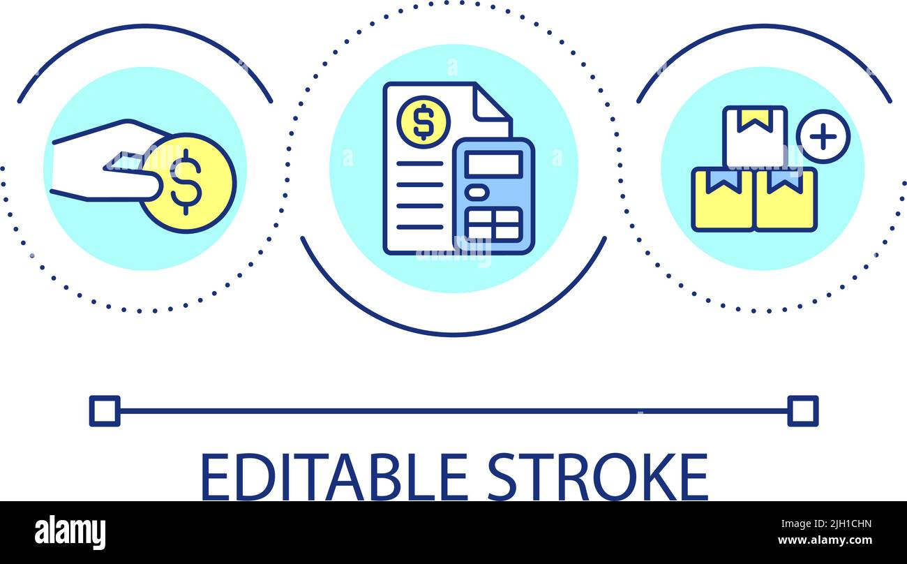 Inventory accounting loop concept icon Stock Vector Image & Art - Alamy