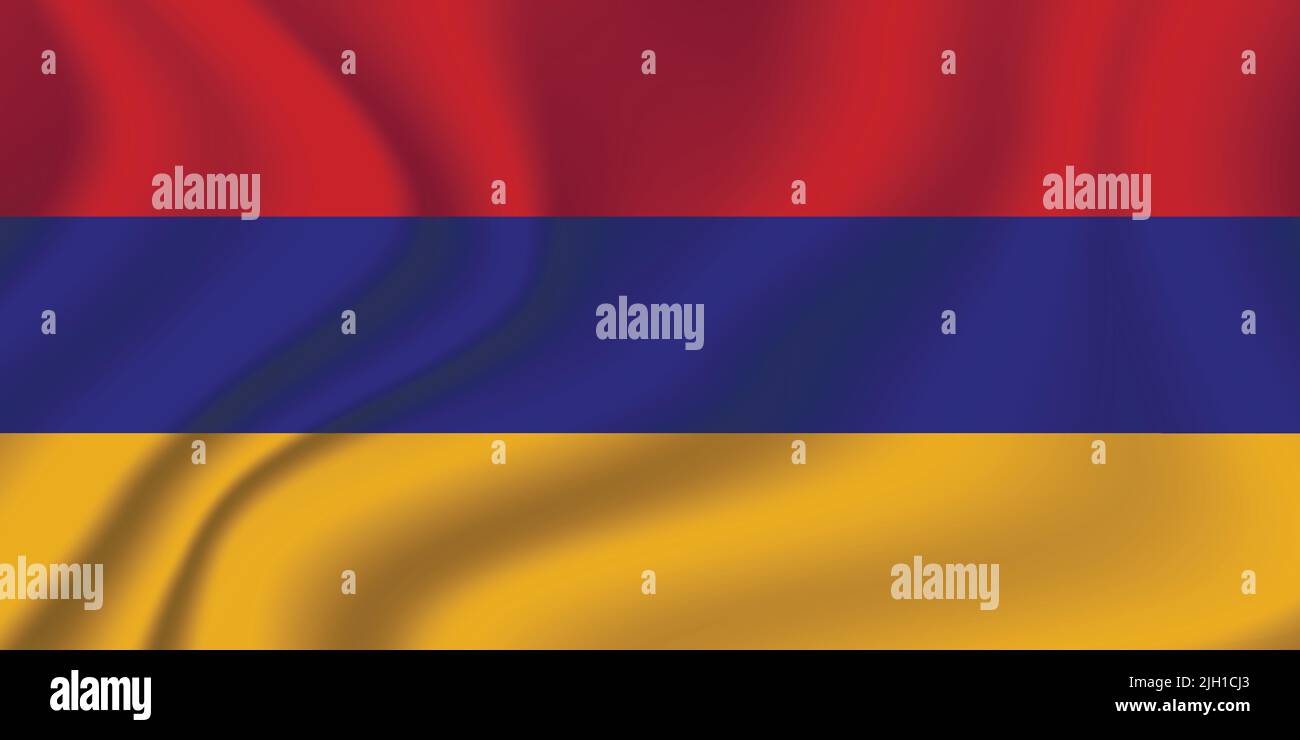Flag of Armenia. Armenian national symbol in official colors. Template ...