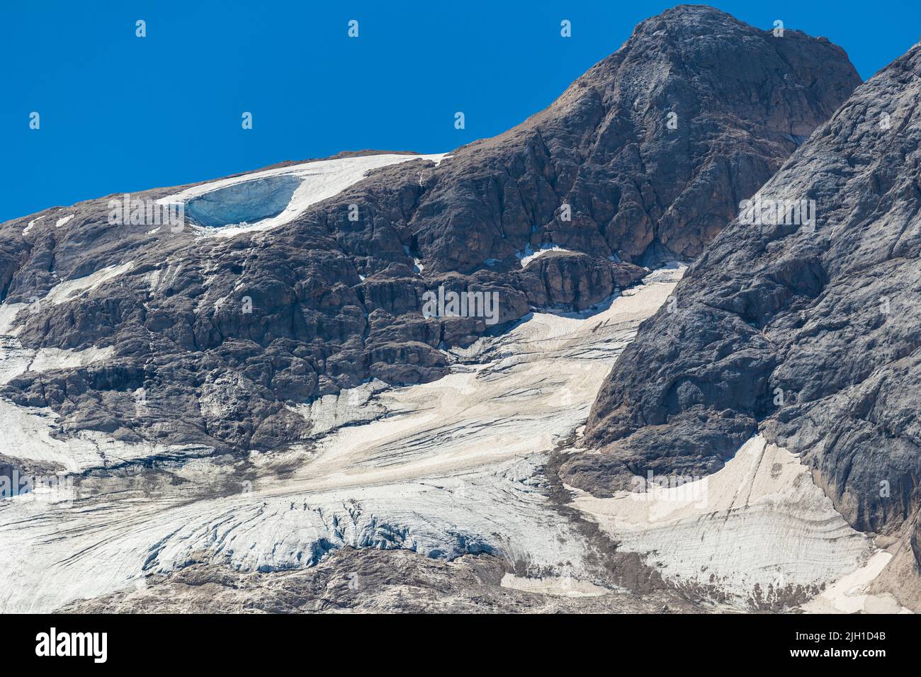 Marmolada / The collapsed glacier Stock Photo - Alamy
