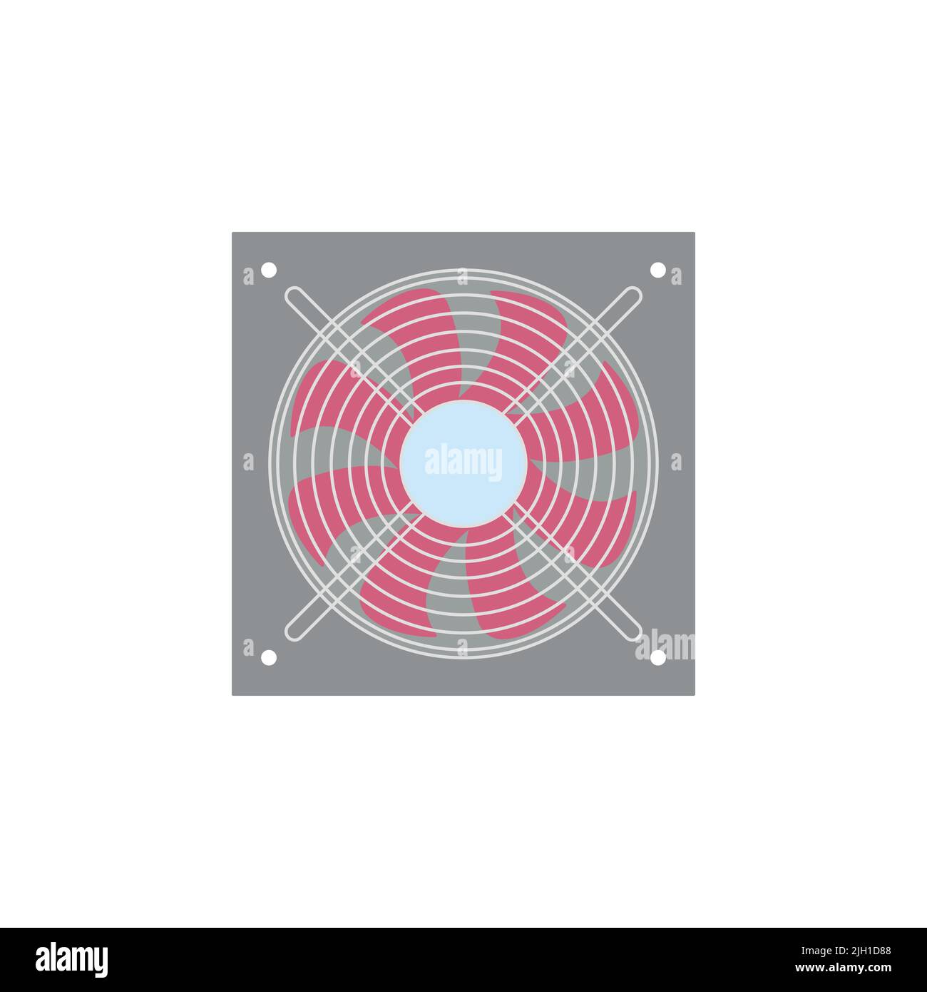 Exhaust fan icon. Ventilator symbol. Flat design style. Exhaust fan ...