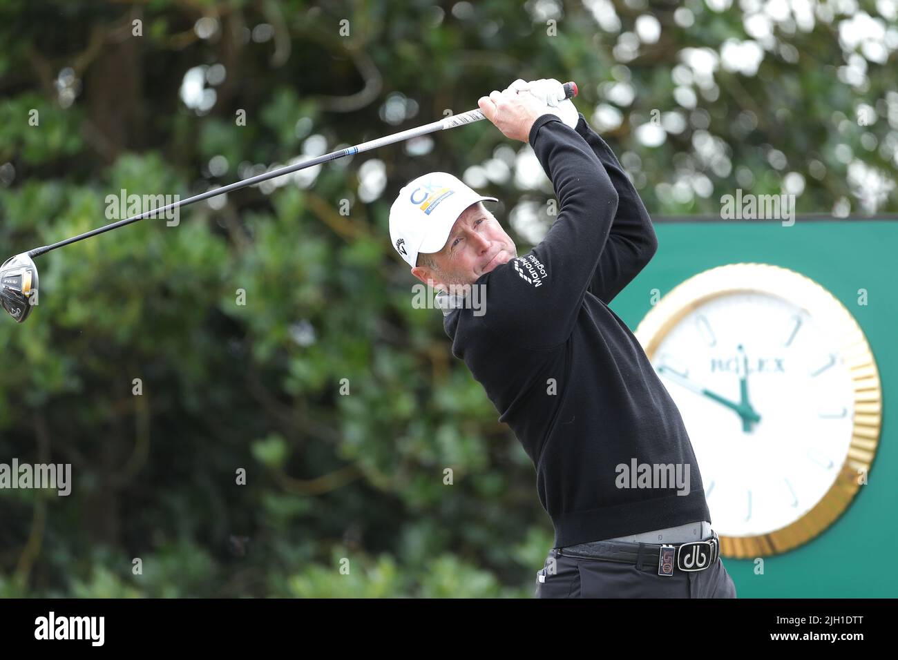 England's Matthew Ford tees off the 3rd during day one of The Open at ...