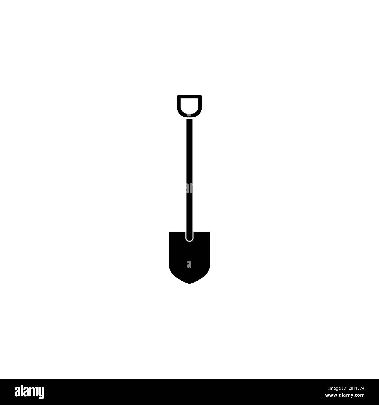 Shovel Icon Vector Design Template. Editable Stroke. Shovel icon ...