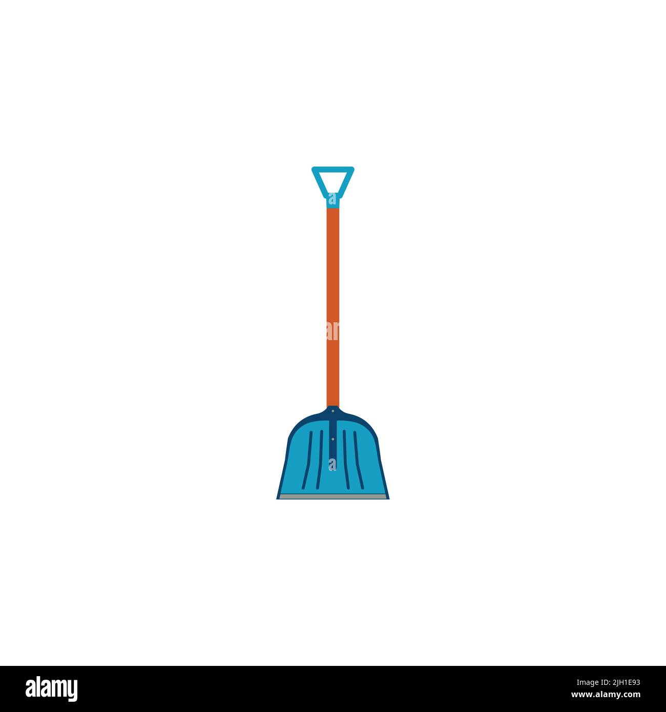 snow shovel color symbol. Snow shovel vector icon. shovel icon. shovel ...