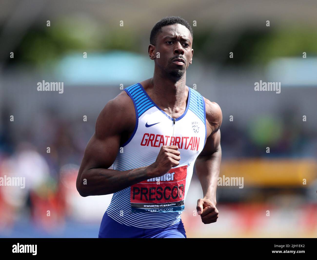File photo dated 25-06-2022 of Reece Prescod, The sprinter is on the ...
