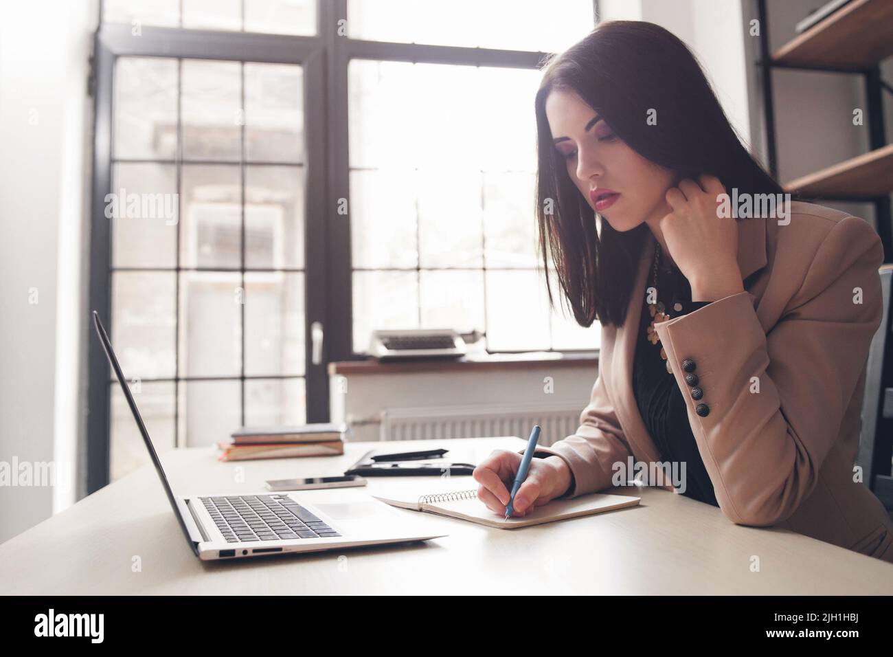 Women writing in diary. Writer concept Stock Photo - Alamy