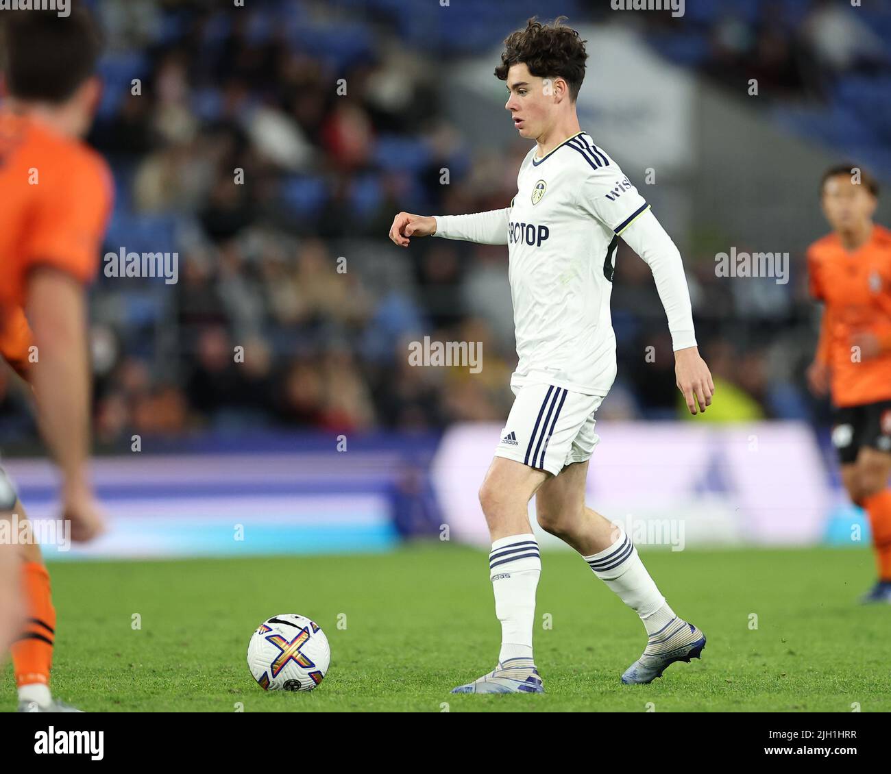 Archie Gray of Leeds United is seen with the ball Stock Photo - Alamy