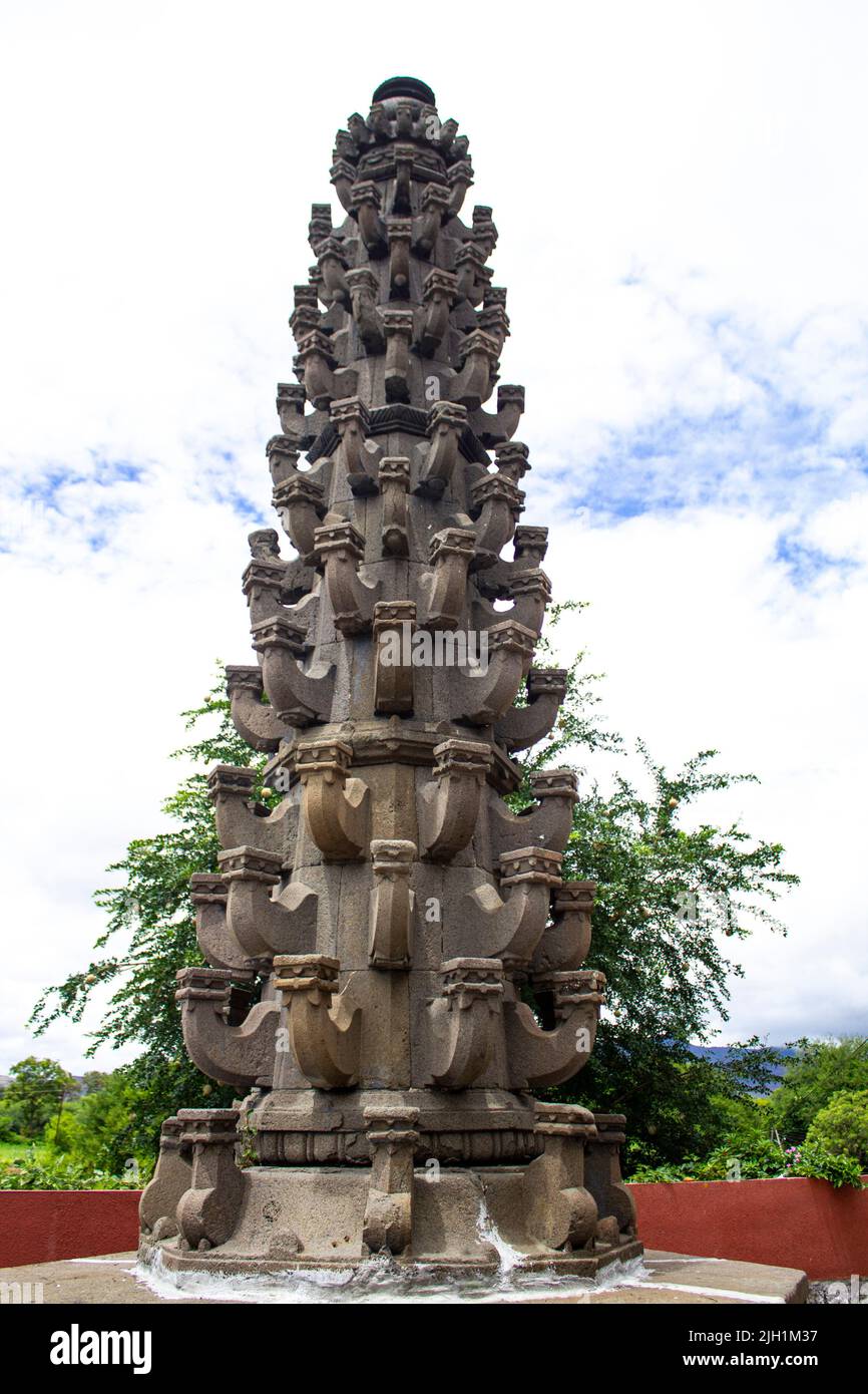 stone carved exterior, abandoned temple, stone deepmala Stock Photo - Alamy