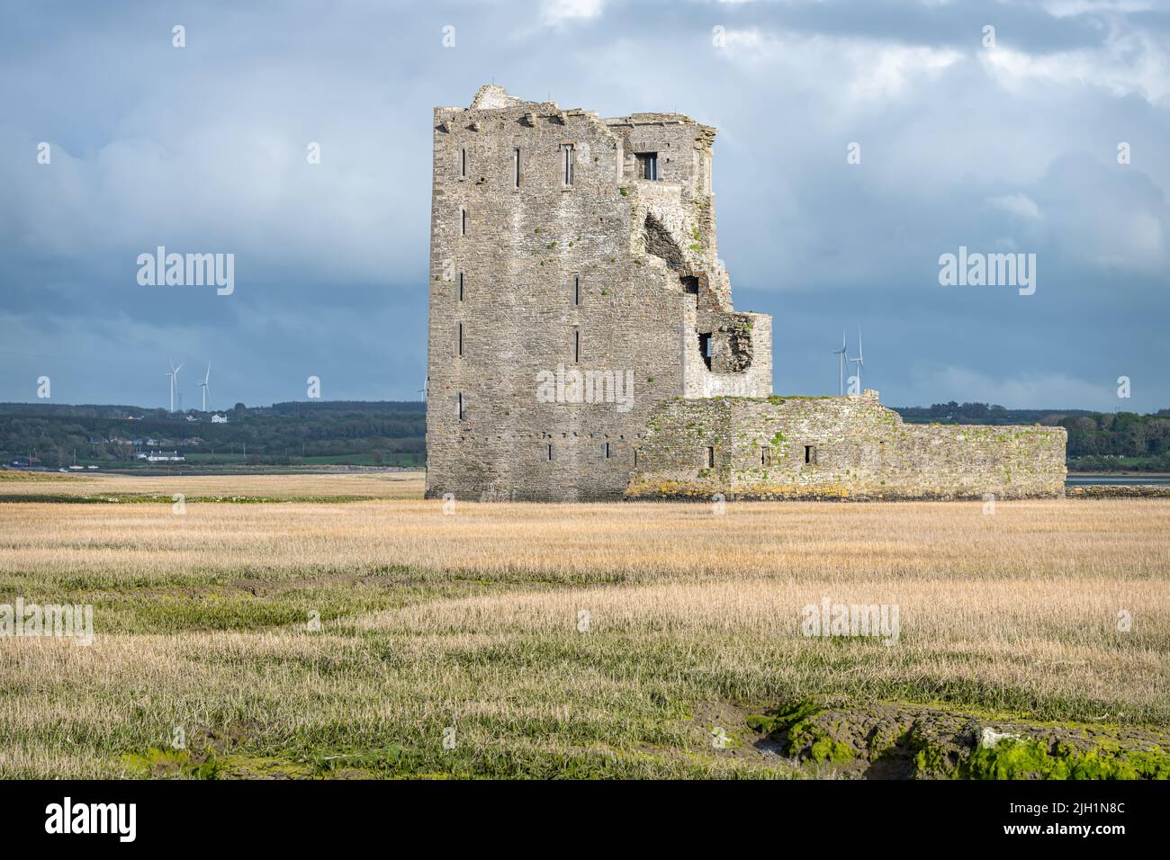 The remains of Carrigafoyle Castle, Ballylongford, County Kerry Ireland ...