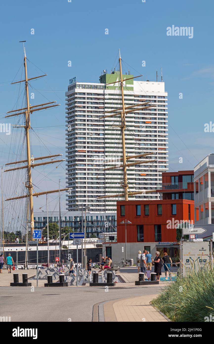 Waterfront Quarter, Hotel Maritim, Museum sailing ship Passat, Priwall ...