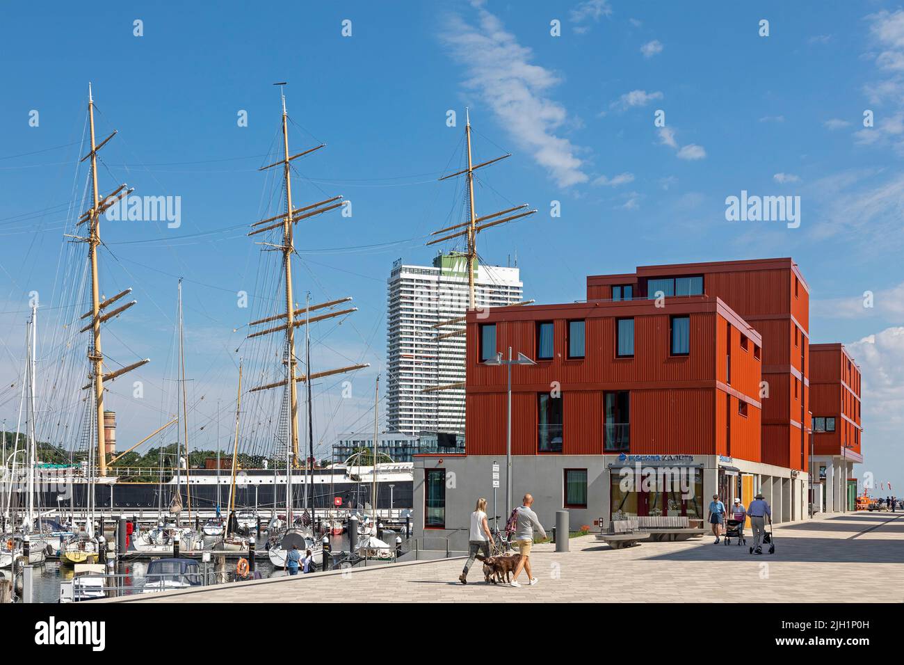 Waterfront Quarter, Hotel Maritim, Museum sailing ship Passat, Priwall ...
