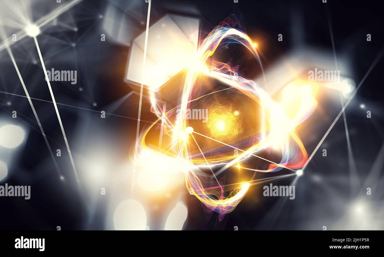 Nanotechnology, Molecule model image . Mixed media Stock Photo - Alamy Nanotechnology, Molecule model image . Mixed media Stock Photo - Alamy