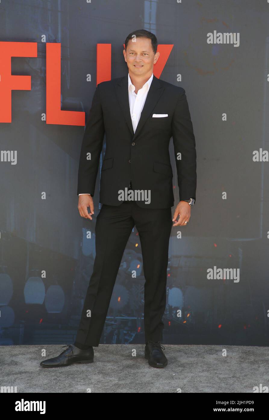 Hollywood, Ca. 13th July, 2022. Mark Greaney at the Netflix Premiere Of ...
