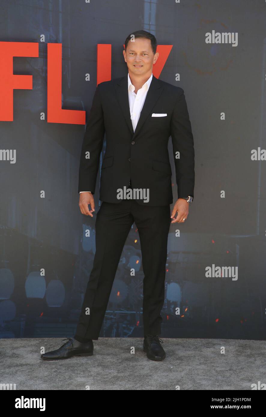 Hollywood, Ca. 13th July, 2022. Mark Greaney at the Netflix Premiere Of ...