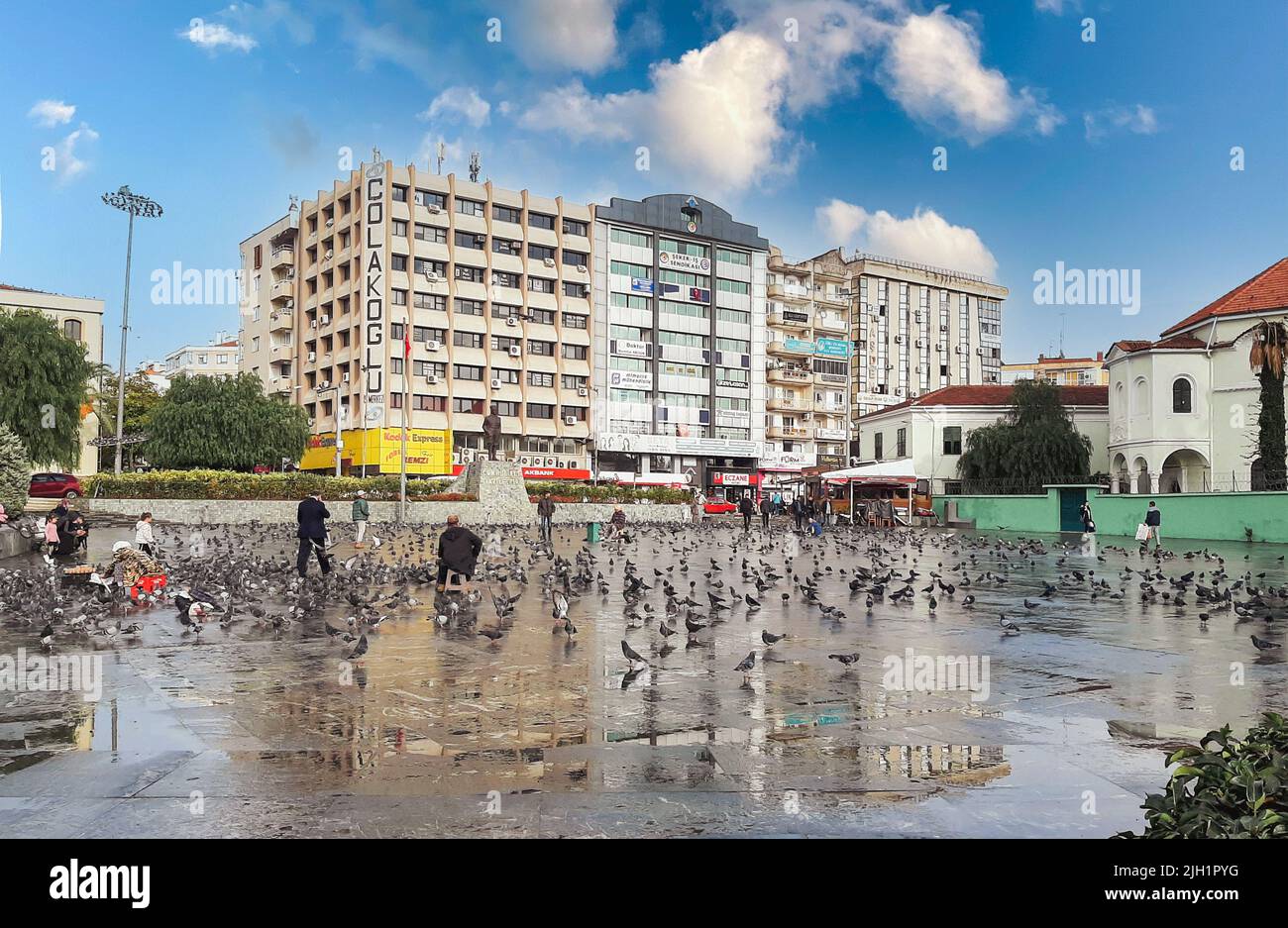 Izmir, Turkey - July 7, 2022 : Republic Square of Bornova District view ...