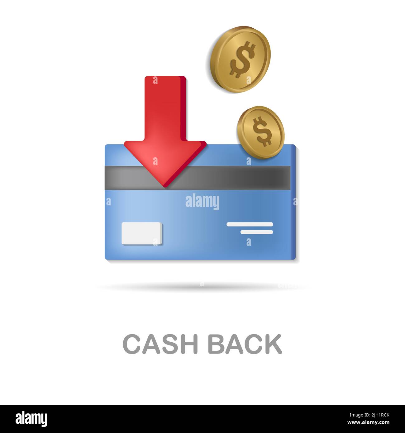 Cash Back icon 3d illustration from customer loyalty collection ...