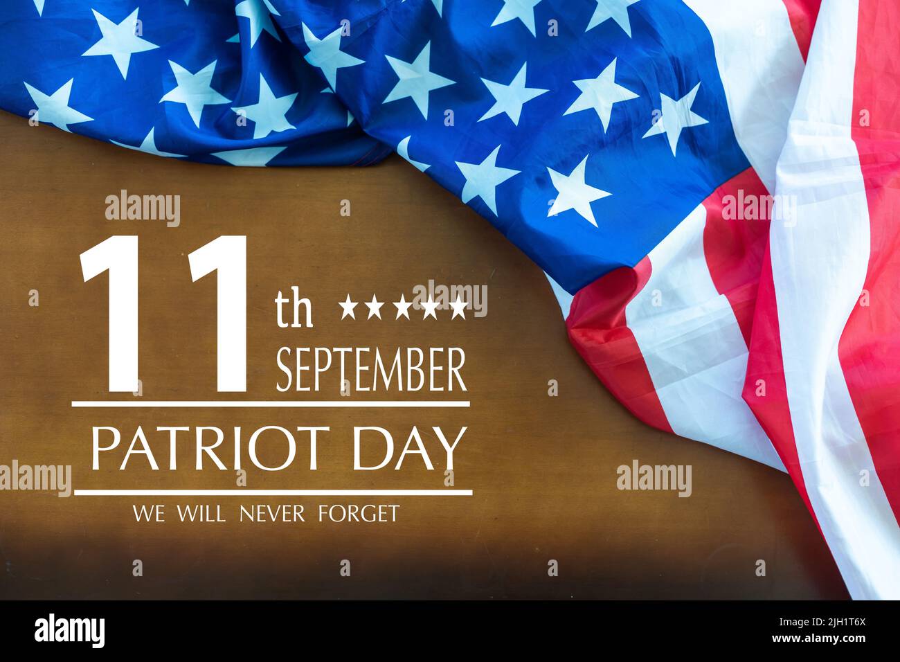 September 11, patriot day background. United states flag poster. Modern ...