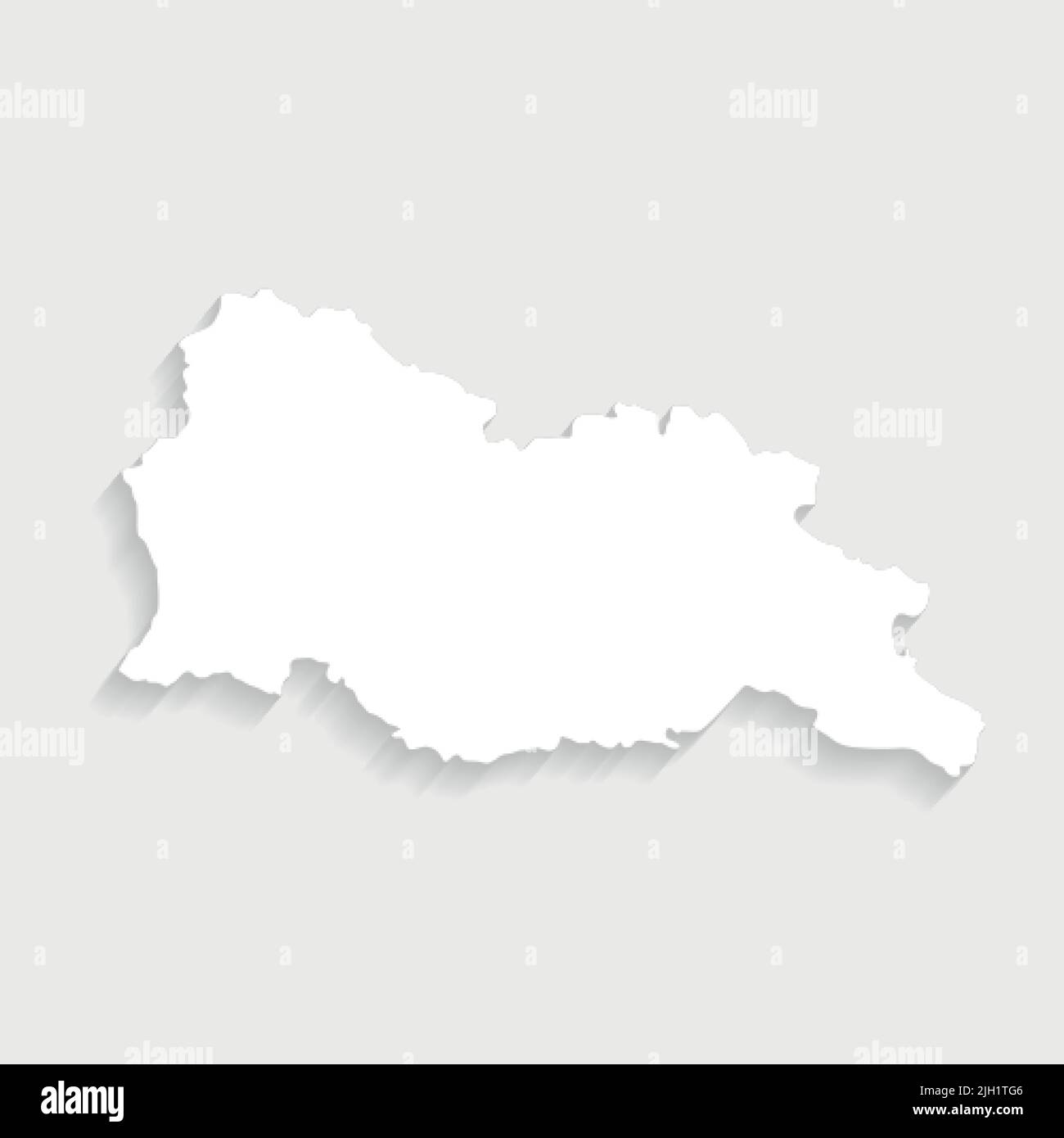 Simple white Georgia map on gray background, vector, illustration, eps ...
