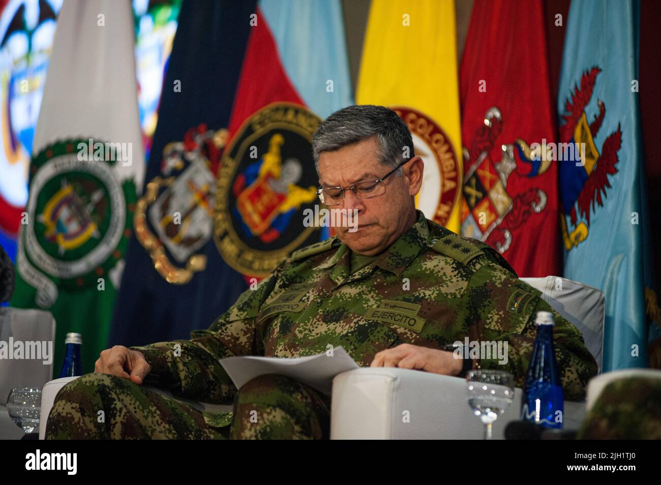 Colombia's new army commander General Carlos Moreno during Colombia's ...