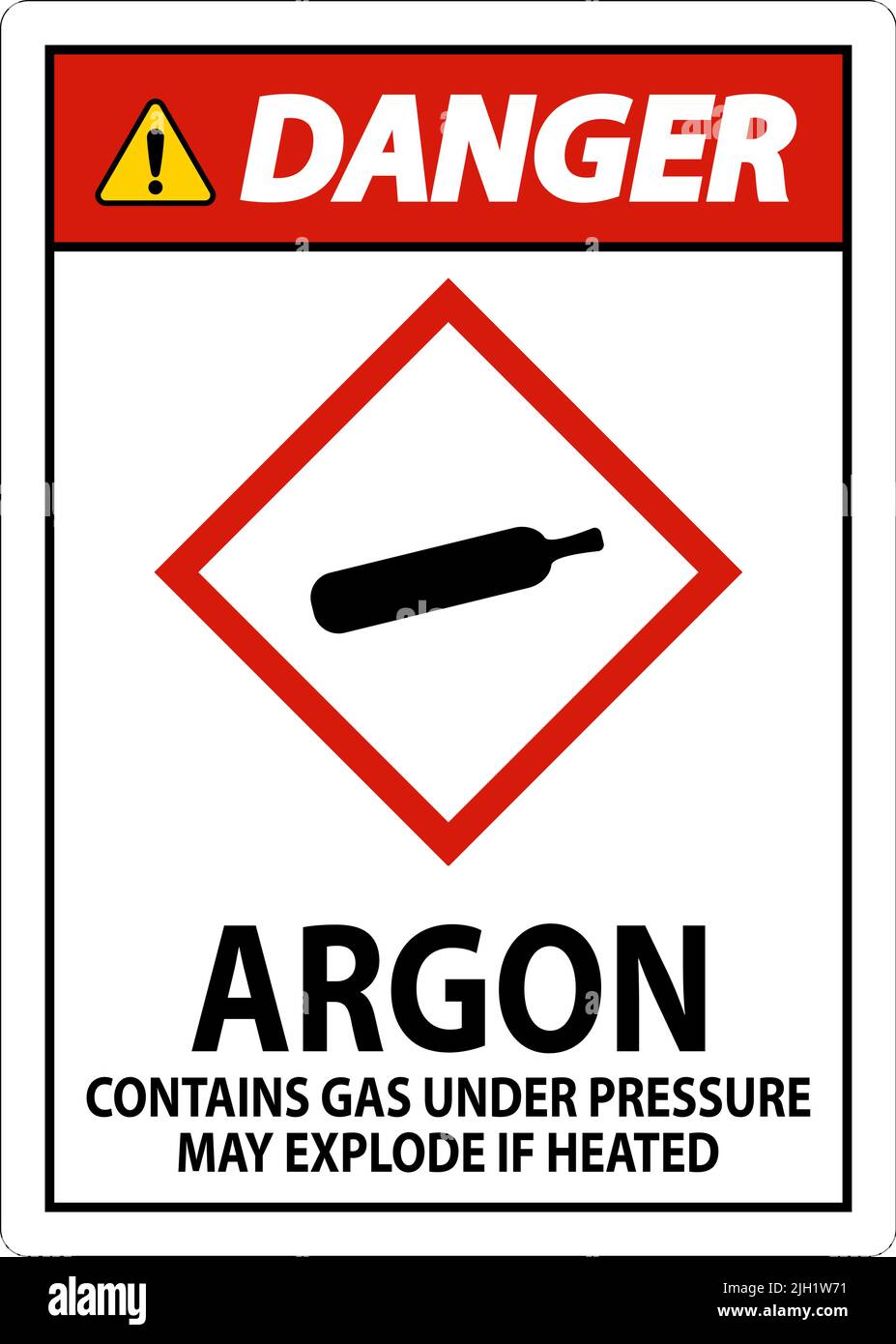 Danger Argon GHS Sign On White Background Stock Vector Image & Art - Alamy