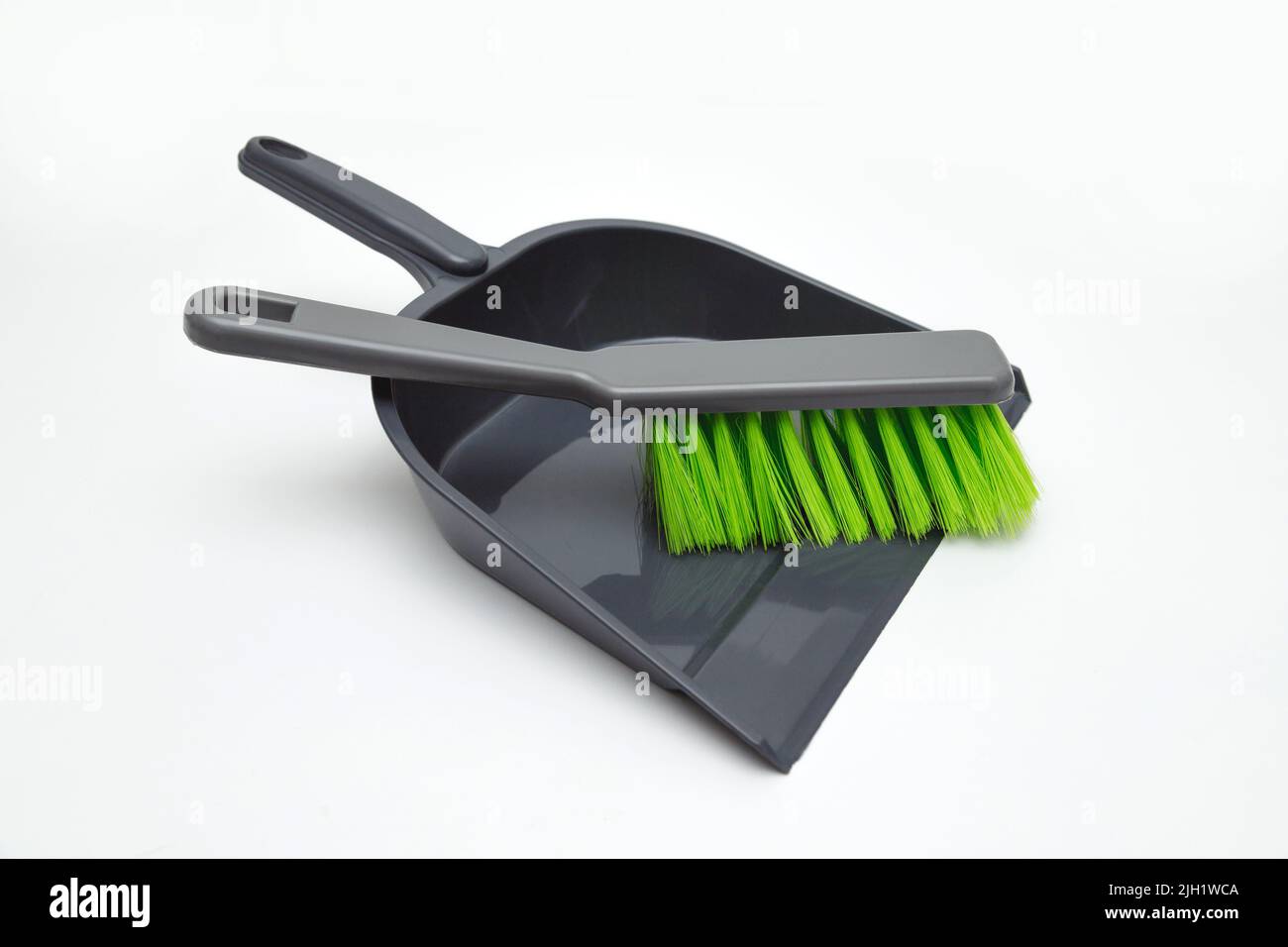 hand brush with handle and plastic scoop for sweep and clean Stock ...