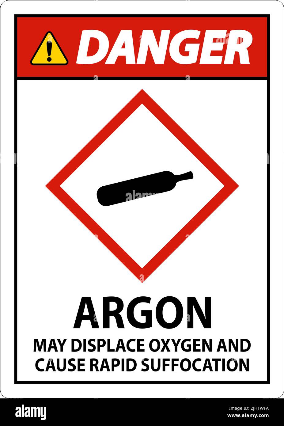 Danger Argon GHS Sign On White Background Stock Vector Image & Art - Alamy