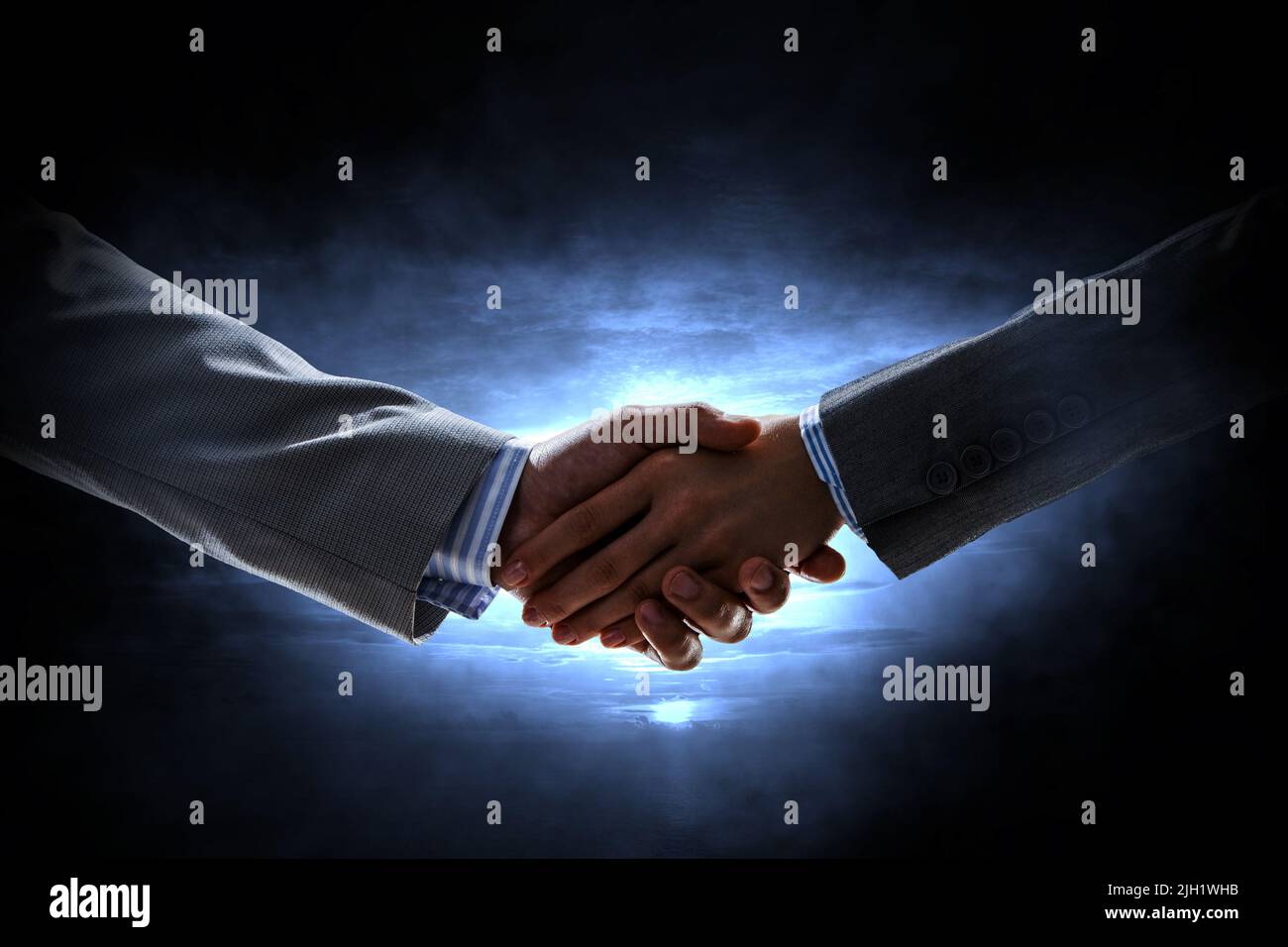 Partnership concept. Image of handshake Stock Photo - Alamy