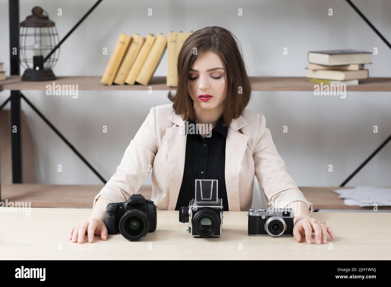 Different generation of camera comparison Stock Photo - Alamy