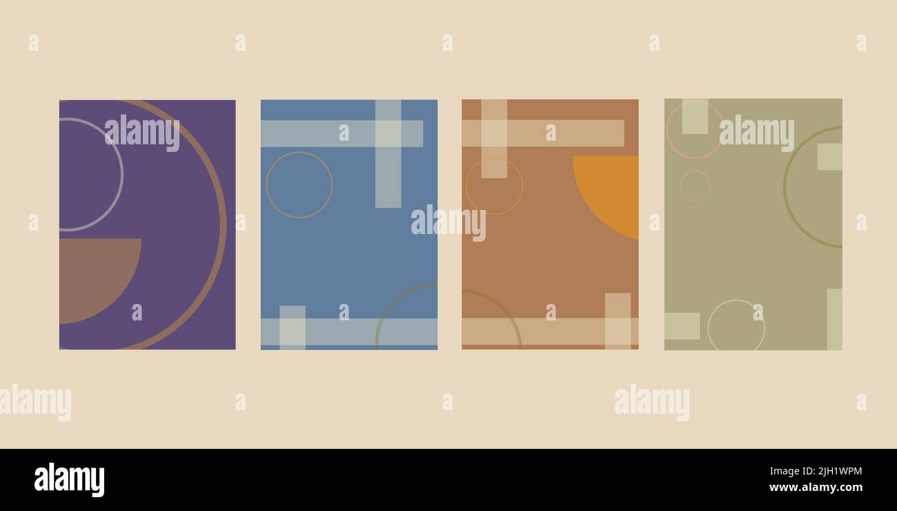 Geometric Neutral Organic Modern Poster Background Stock Vector Image ...