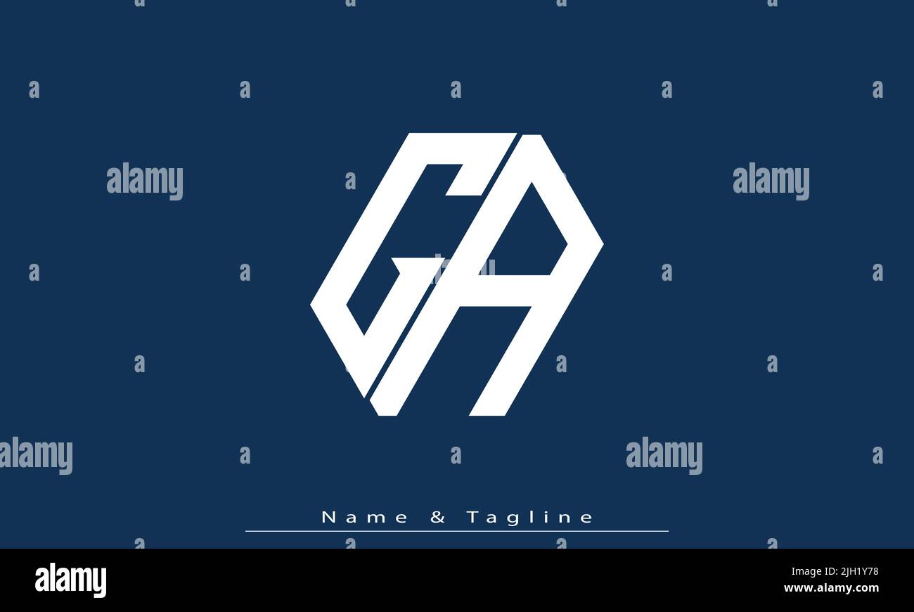 Alphabet letters Initials Monogram logo GA , AG Stock Vector Image ... Alphabet letters Initials Monogram logo GA , AG Stock Vector Image ...
