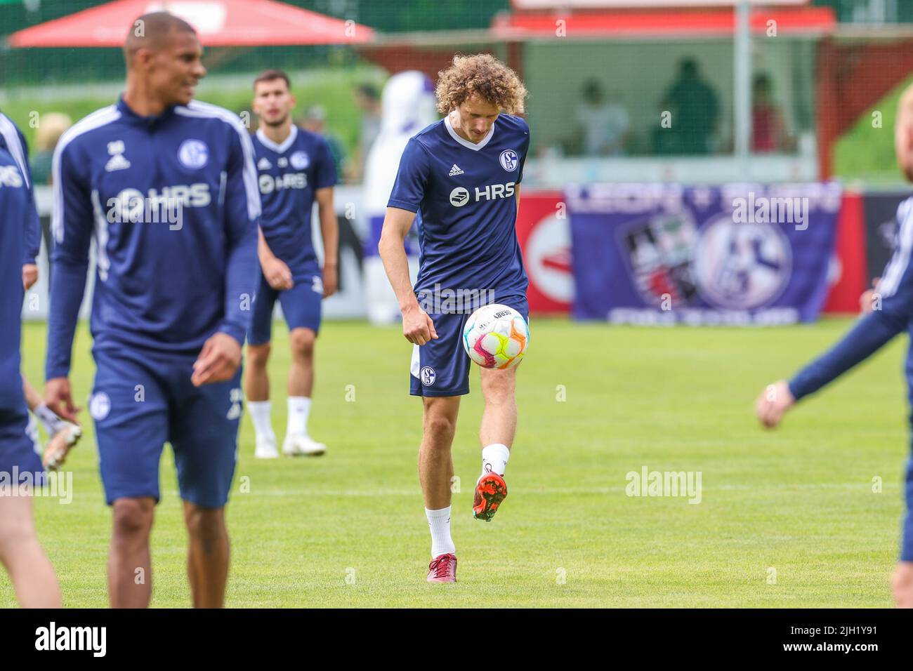 Mittersill, Austria. 14th July, 2022. FC Schalke 04 pre-season training ...