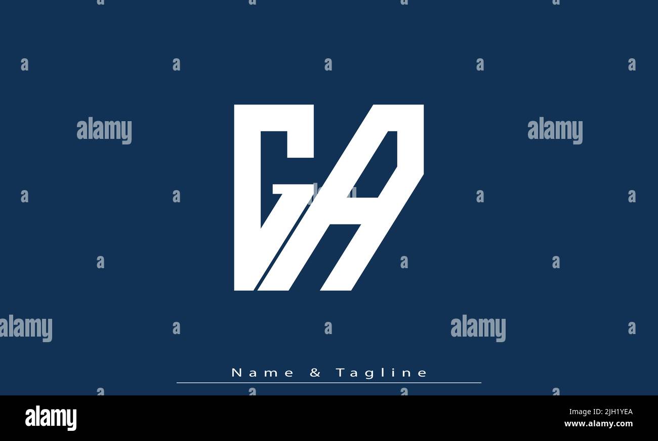 Letter ga logo hi-res stock photography and images - Alamy