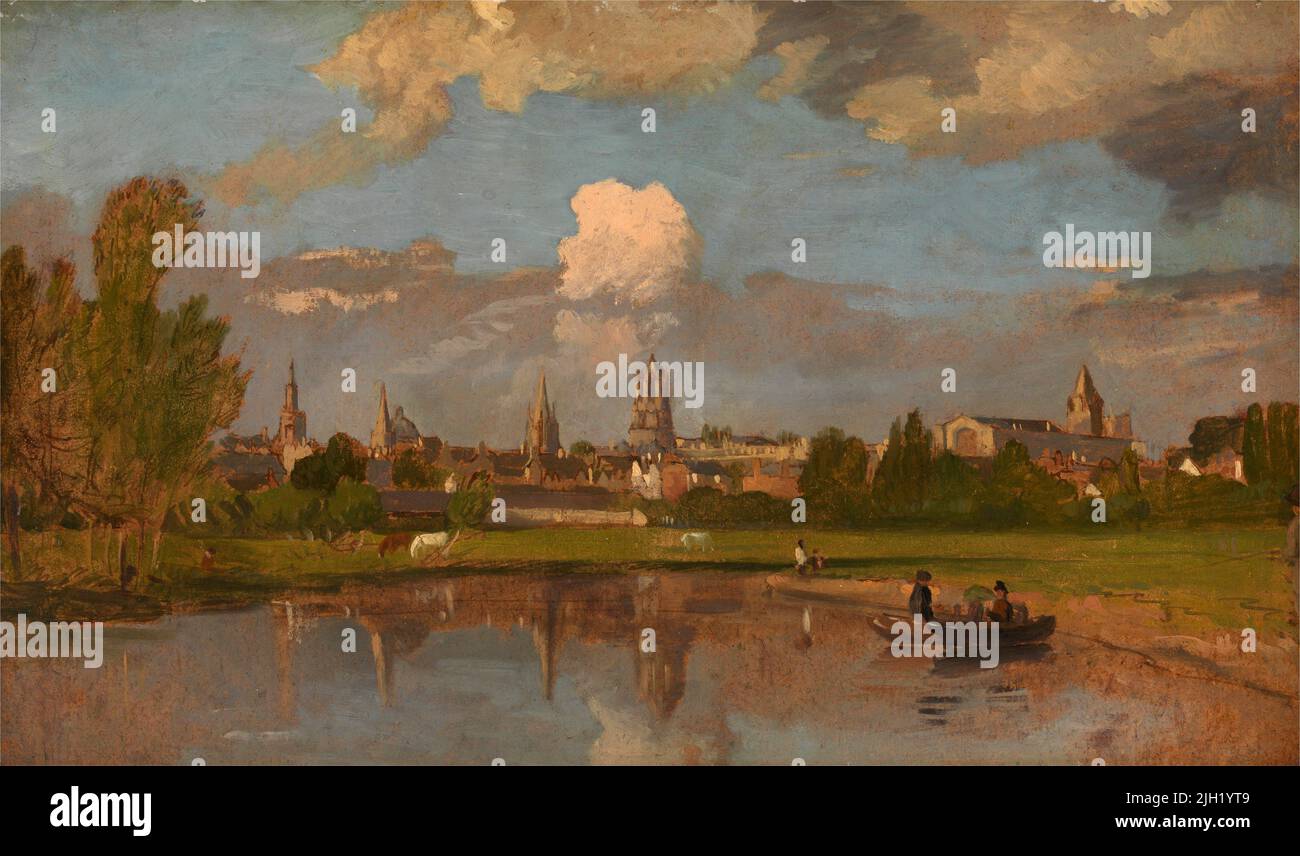 Oxford from the River with Christ Church in the Foreground. William ...