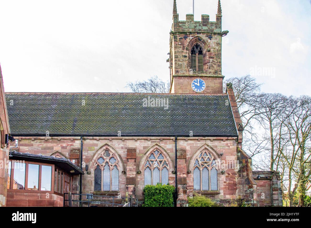 St John the Baptist church Ashley Staffordshire Stock Photo - Alamy