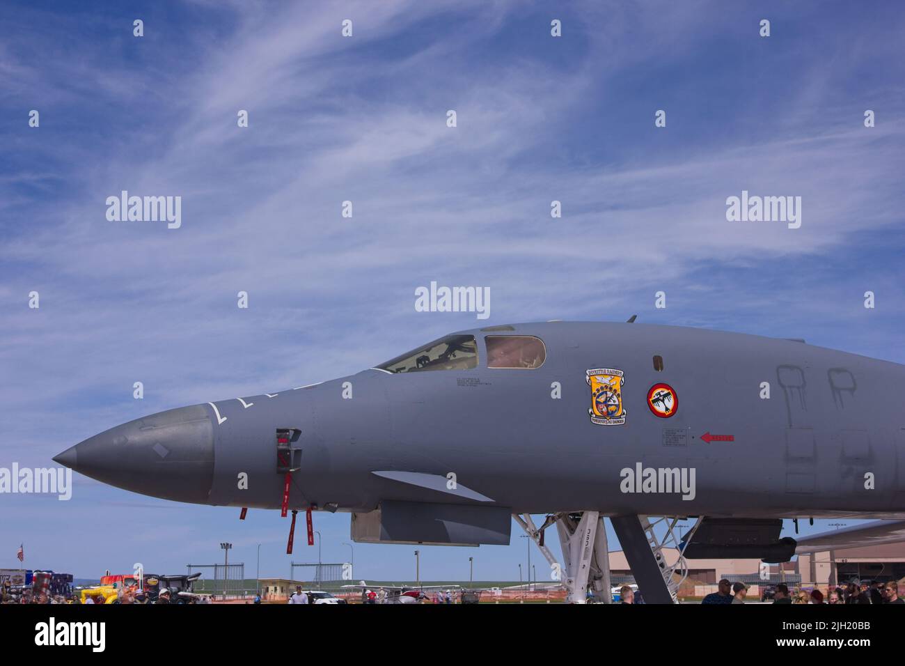 The Rockwell B-1 Lancer at Ellsworth Air Show in Box Elder, South ...