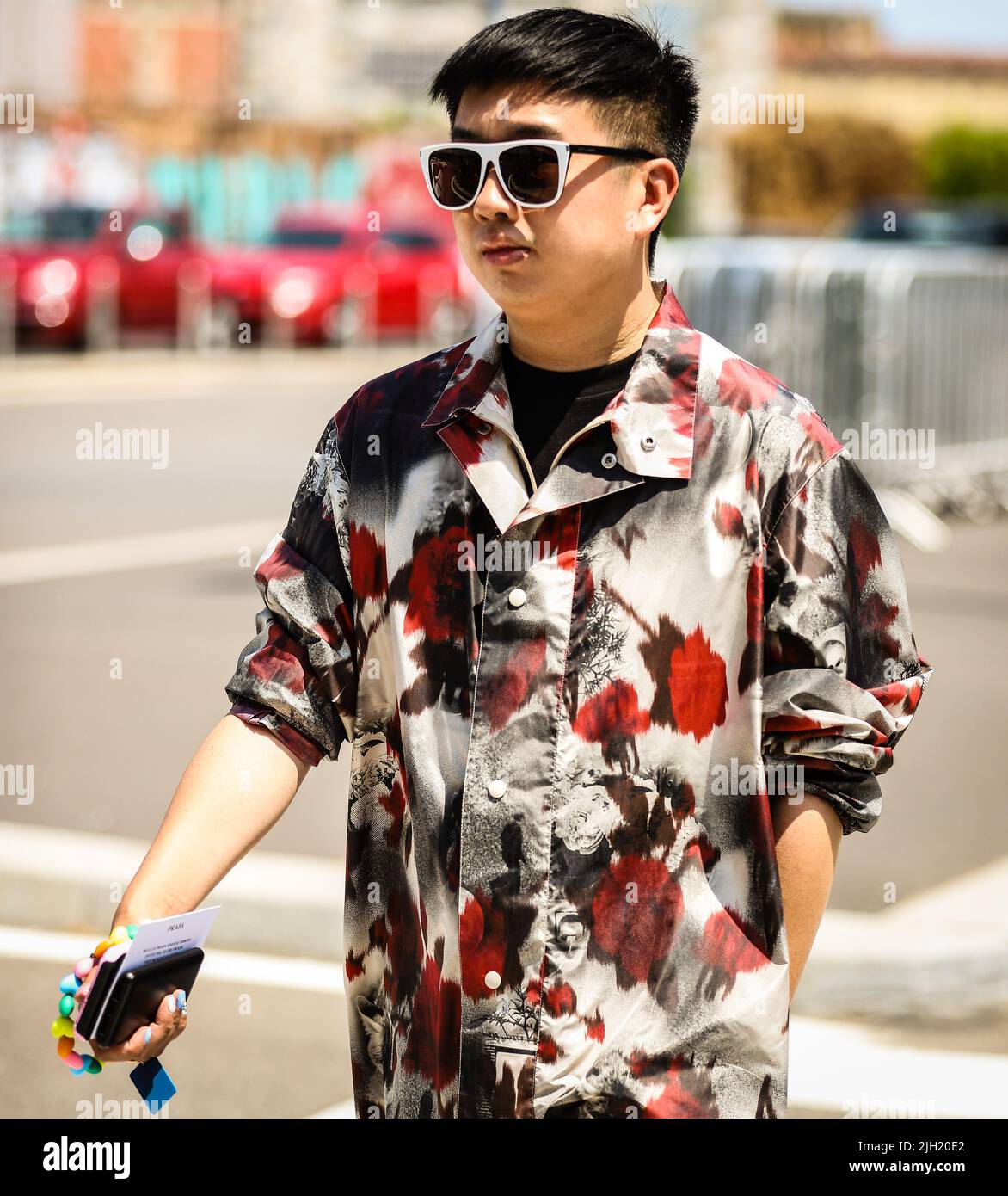 MILAN, Italy- June 19 2022: Declan Chan on the street in Milan Stock ...