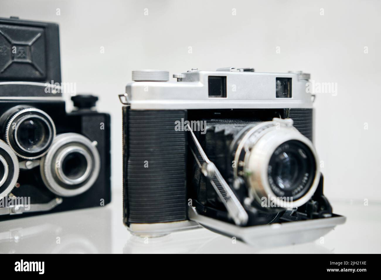 Old retro film analogue cameras collection. Shallow Depth of Field ...