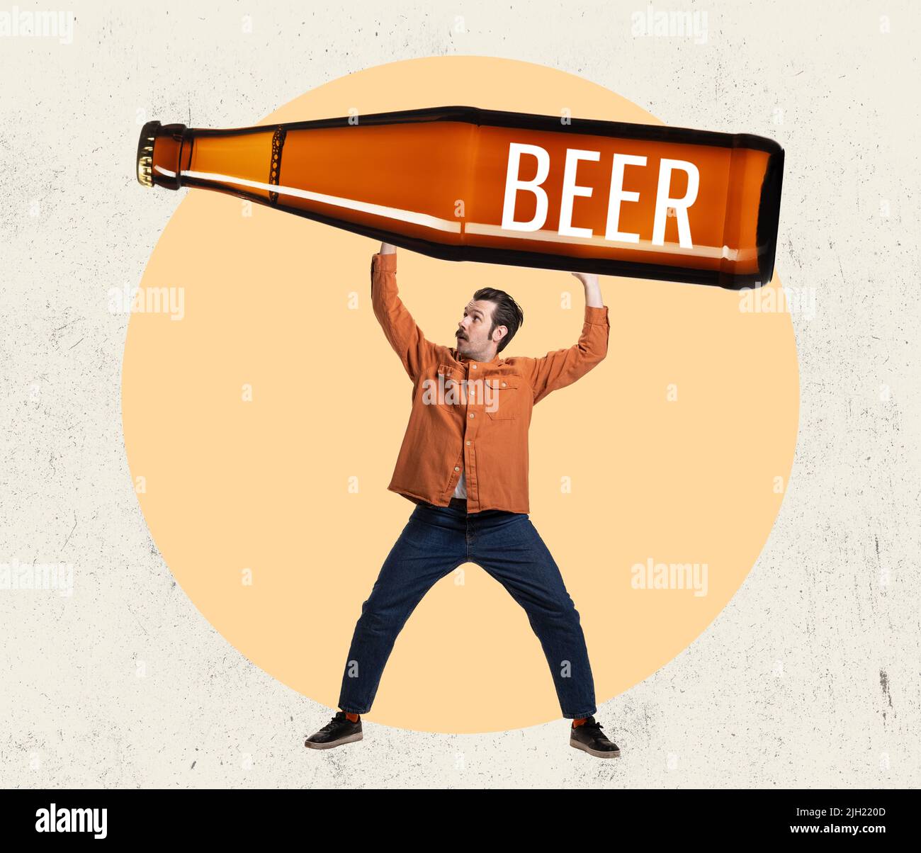 Contemporary art collage. Inspiration, idea, trendy urban magazine ...