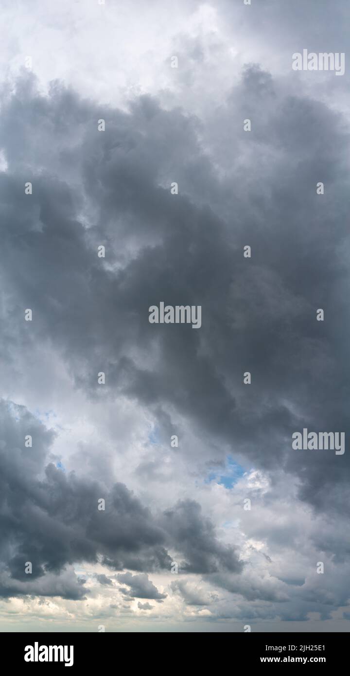 Fantastic soft thunderclouds, natural sky composition, vertical ...
