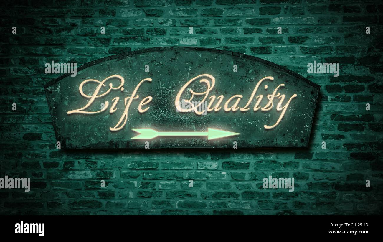 Street Sign the Direction Way to Life Quality Stock Photo - Alamy