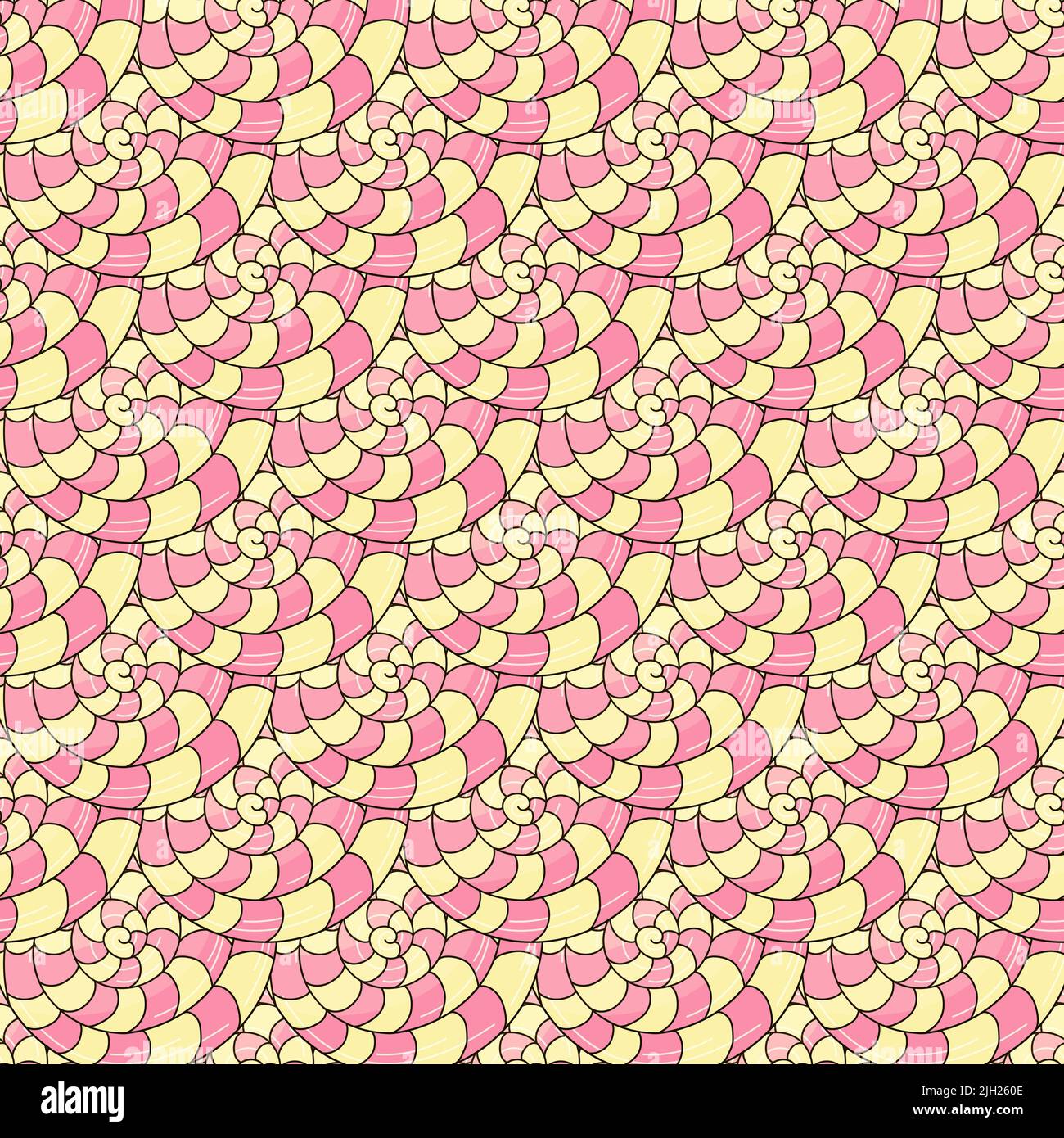 Cute pattern with sweets. Round rainbow lollipops seamless pattern ...