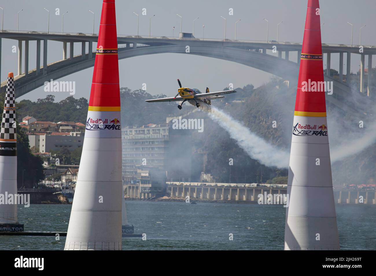 Porto, Portugal - September 1, 2017: Red bull air race. Training day ...