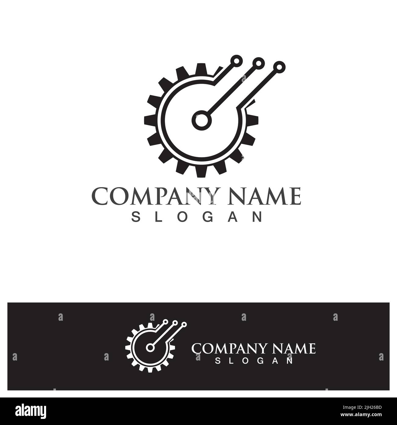 Vector world and gear logo combination. Earth and mechanic symbol or ...