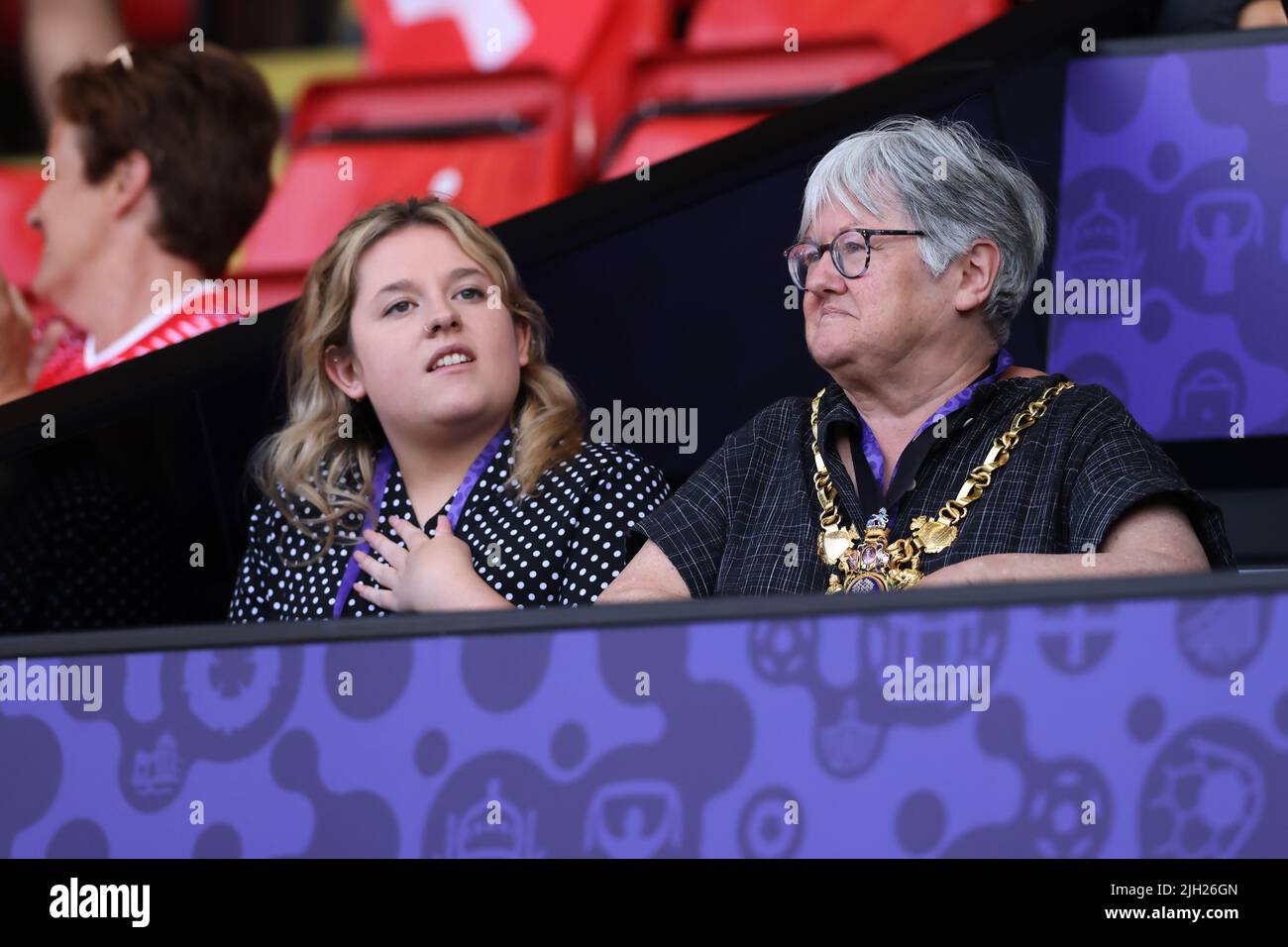 Sheffield, England, 13th July 2022. The Lord Mayor of Sheffield Sioned ...