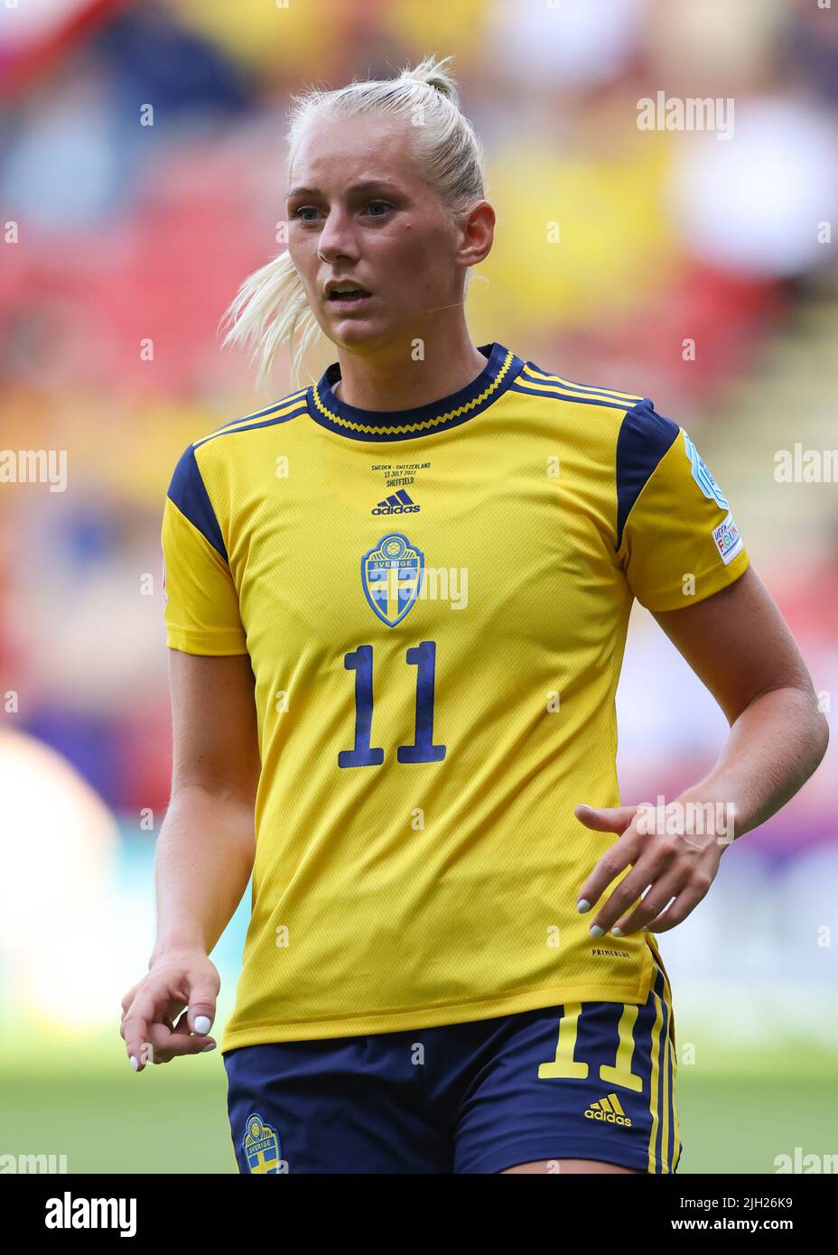 Sheffield, England, 13th July 2022. Stina Blackstenius of Sweden during ...