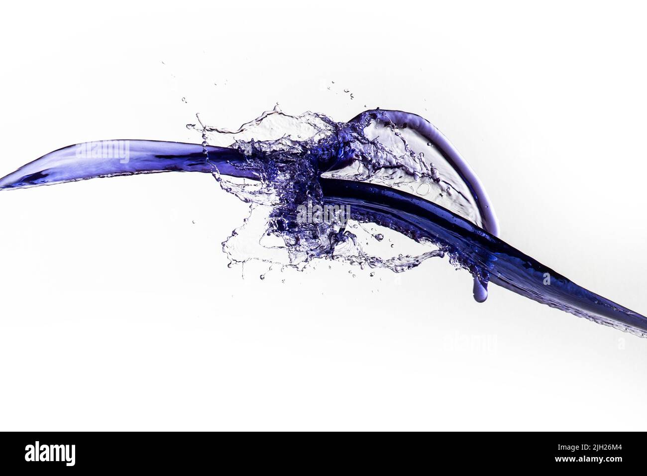 Splash in water creating Cut Out Stock Images & Pictures - Alamy