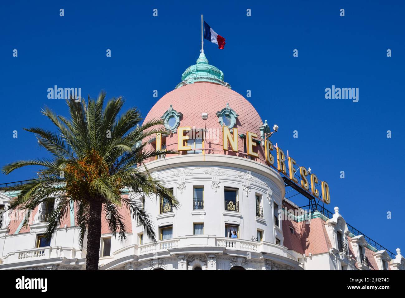 Le Negresco Hotel, Promenade des Anglais, Nice, France, 2019. Credit ...