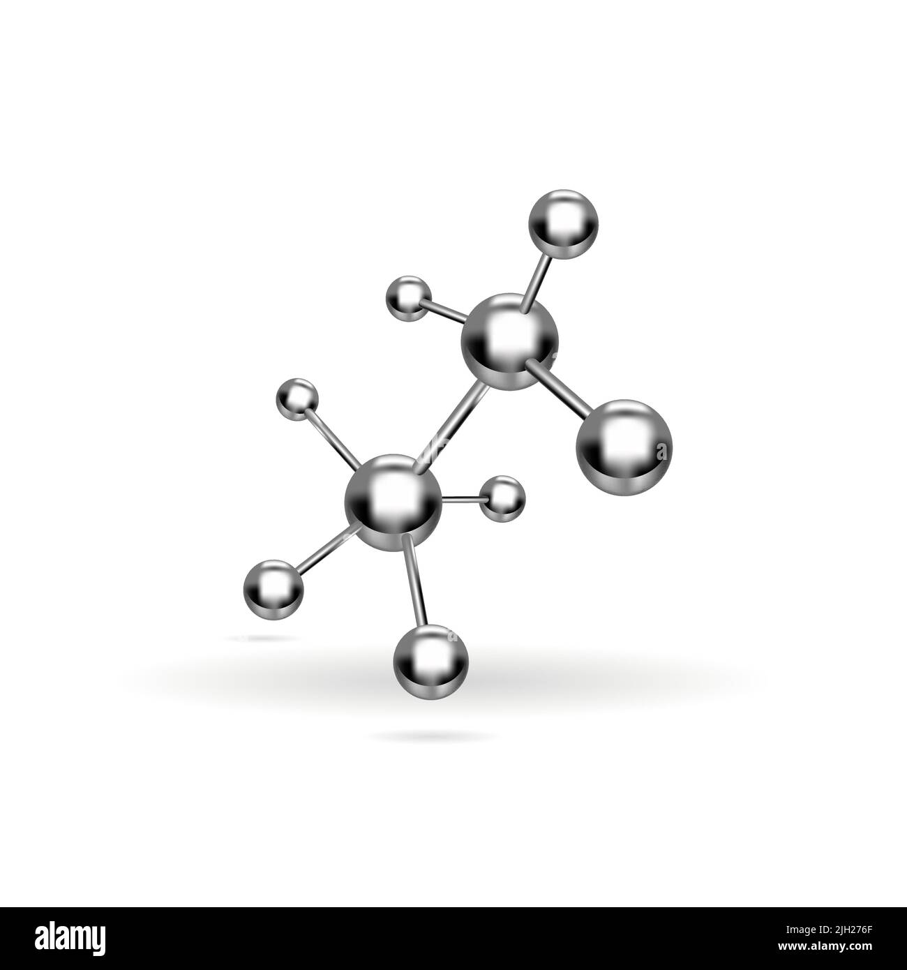 Molecules and molecular crystal lattices. Molecular bonds. Vector ...